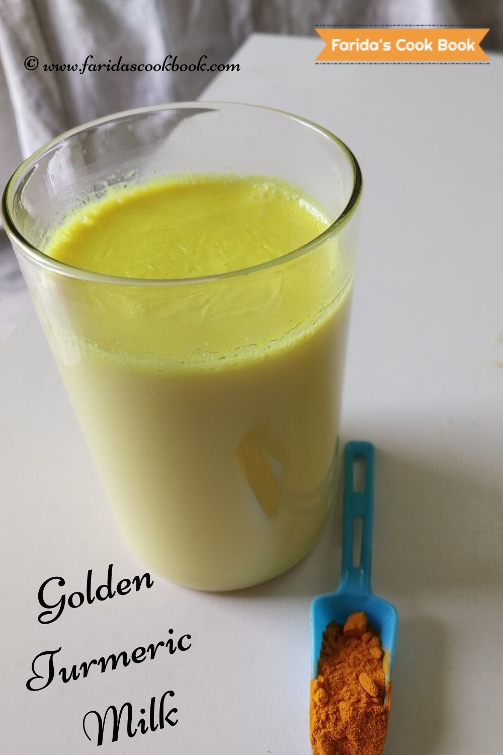 golden milk | turmeric milk | haldi doodh recipe| home remedies | benefits - Faridas Cook Book