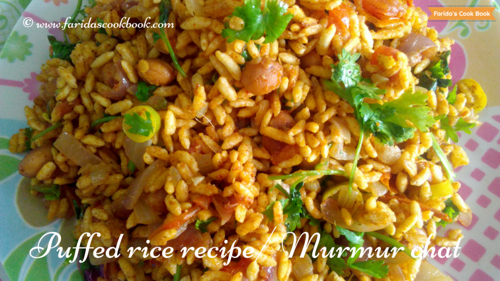 puffed rice recipe | murmur chat | murmura recipe | girmit - Faridas ...