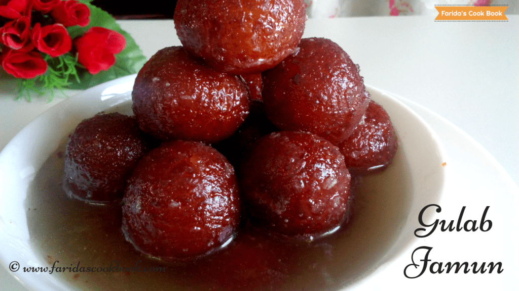 gulab jamun | how to make gulab jamun soft - Faridas Cook Book