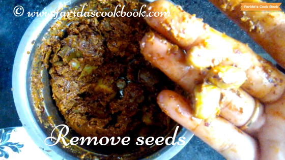 Raw Tamarind Pickle |Chintakaya Pachadi - Faridas Cook Book