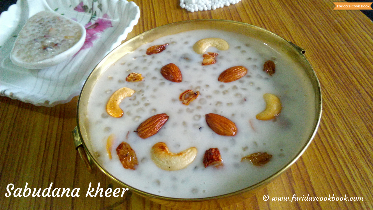sabudana kheer | sabudana kheer recipe for fasting | sago payasam ...