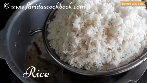 jeera rice recipe | cumin rice | jeera pulao | zeera - Faridas Cook Book
