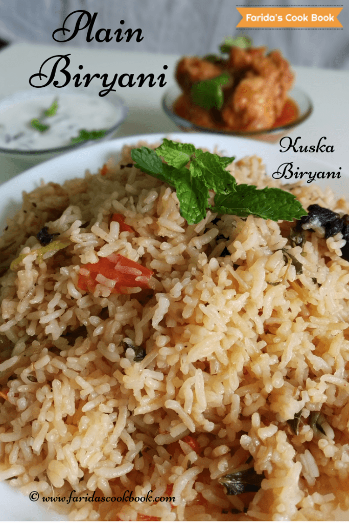 biryani recipe | kuska biryani | plain biryani rice recipe | kuska rice ...