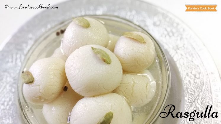 rasgulla recipe | how to make rasgulla | soft spongy rasgulla - Faridas ...