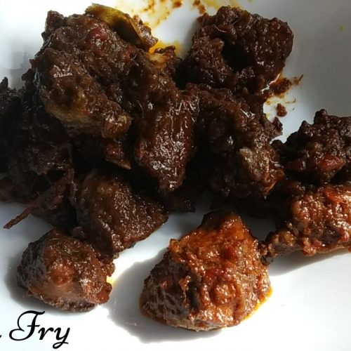 Mutton Fry | Andhra Style Recipe| Mutton Roast - Faridas Cook Book
