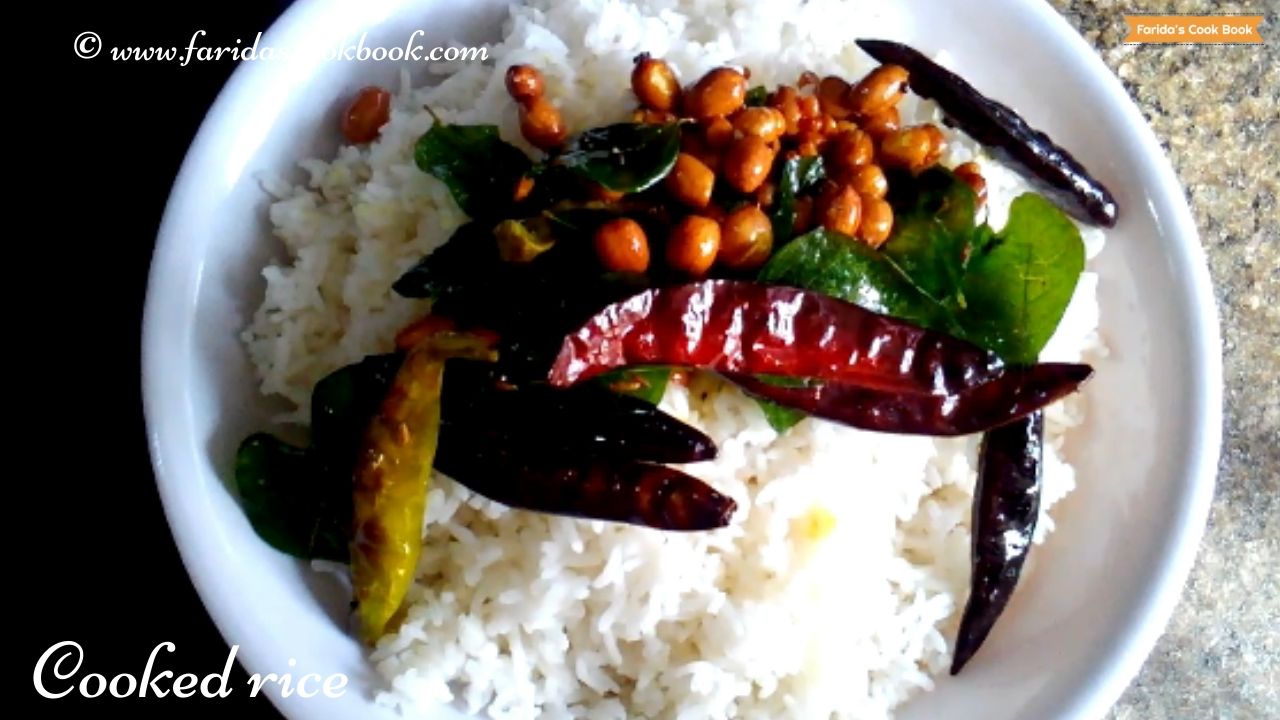 lemon rice | pulihora | chitranna | South Indian recipe - Faridas Cook Book
