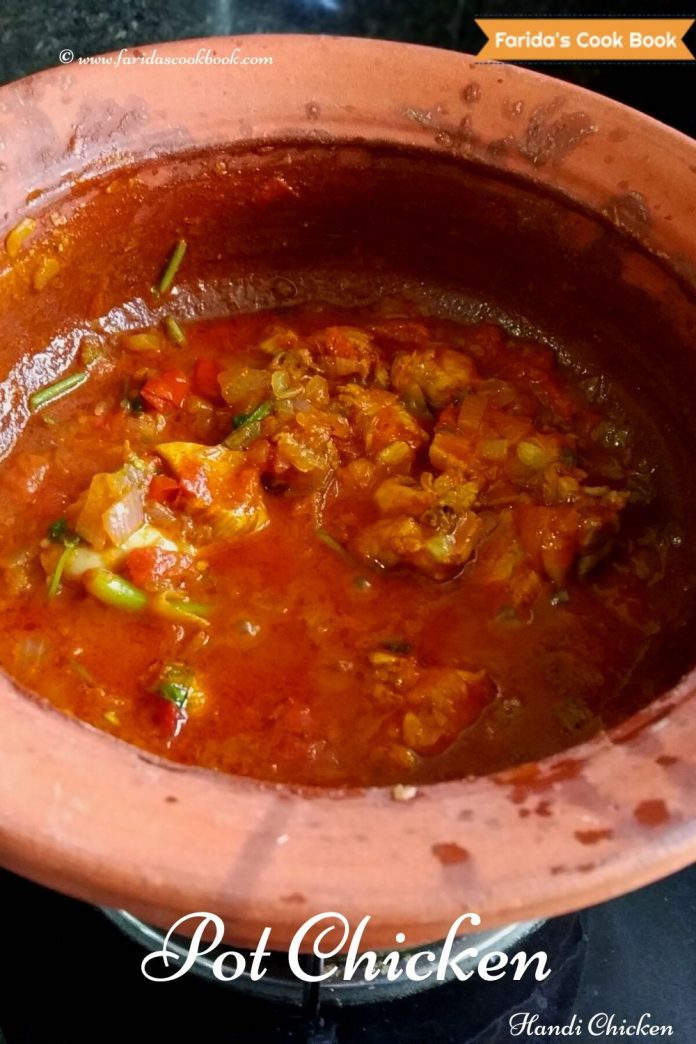 pot chicken | instant one pot chicken |handi chicken curry |matka ...