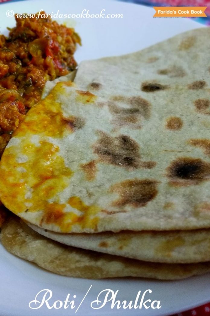 roti | iftar recipe| phulka | indian soft & thin bread - Faridas Cook Book
