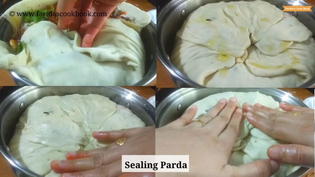 chicken parda biryani recipe | parda biryani without oven | potli ...