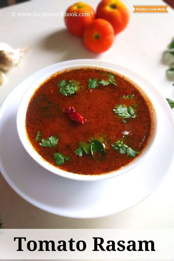 tomato rasam | andhra tomato rasam recipe in telugu | tomato charu | rasam powder - Faridas Cook ...