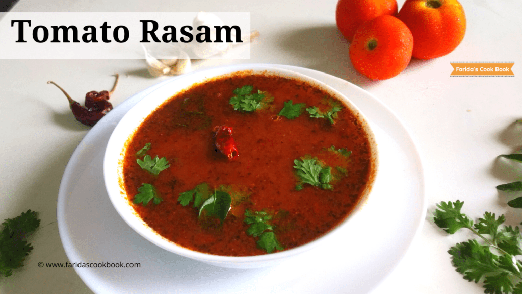 tomato rasam | andhra tomato rasam recipe in telugu | tomato charu | rasam powder - Faridas Cook ...