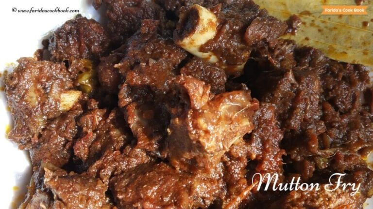 Mutton Fry | Andhra Style Recipe| Mutton Roast - Faridas Cook Book