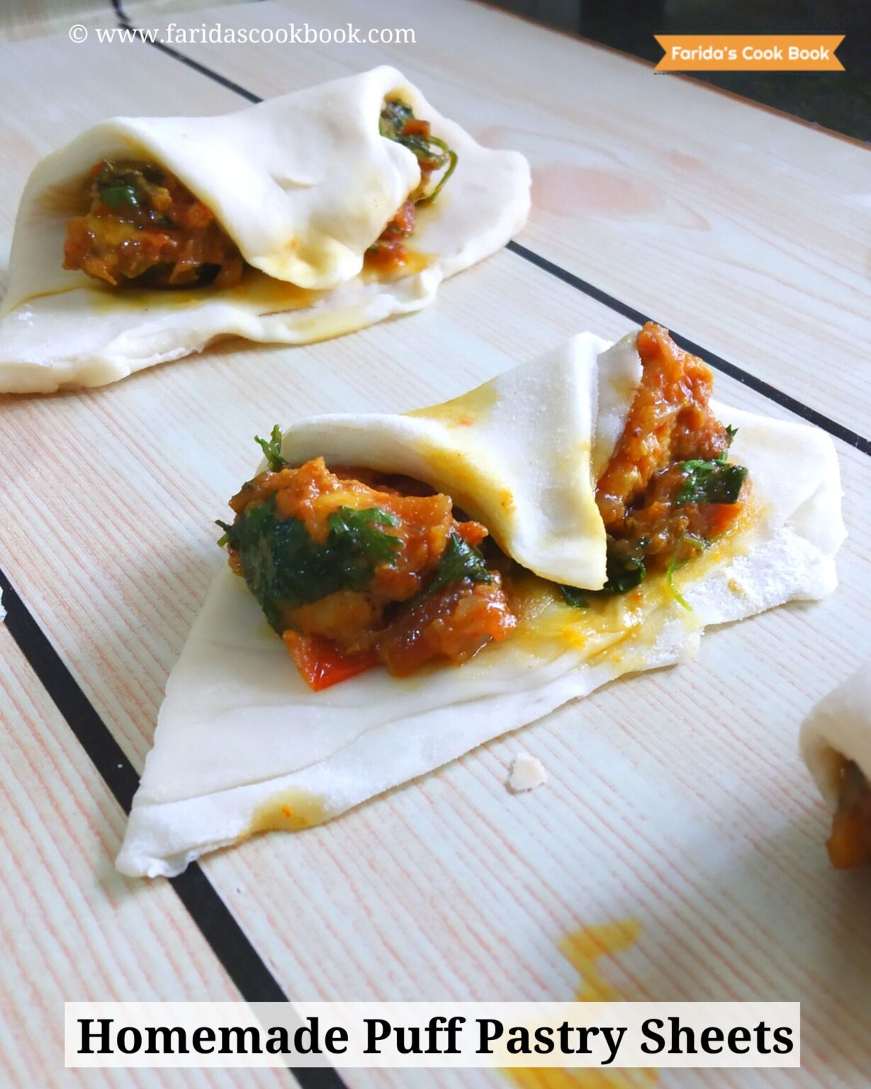 chicken puff pastry recipe | with homemade puff pastry sheets | chicken ...