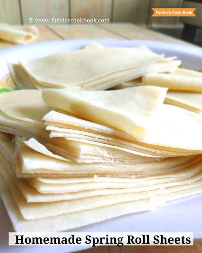 chicken spring rolls | how to make chicken spring roll recipe ...