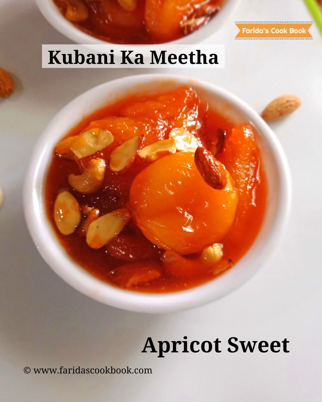 khubani ka meetha | hyderabadi qubani ka meetha | apricot sweet recipe ...