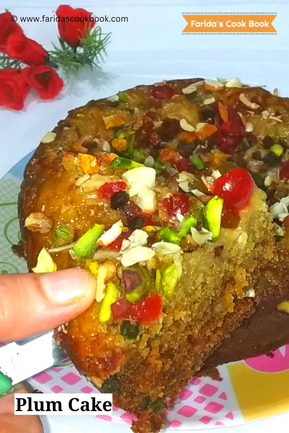 plum cake recipe | eggless Christmas cake | kerala style plum cake recipe - Faridas Cook Book