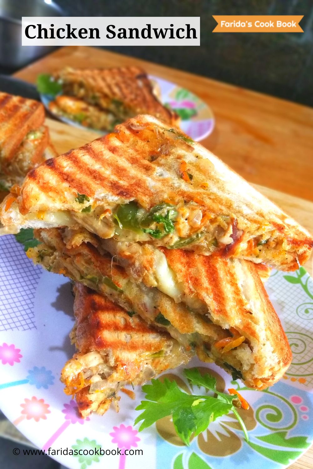 chicken sandwich | grilled chicken and cheese sandwich recipe - Faridas ...