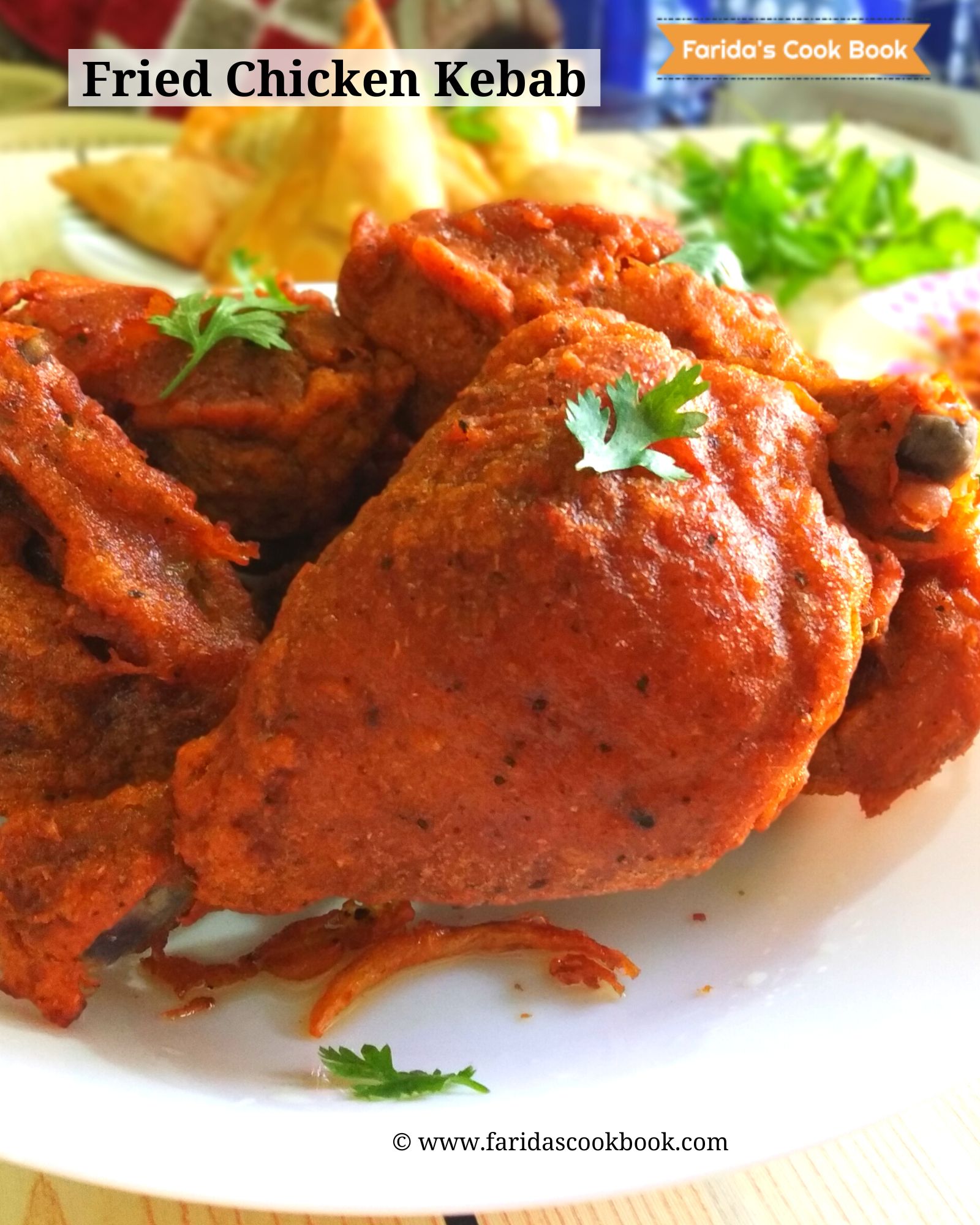 fried chicken kebab | banglore empire fried chicken kebab recipe ...