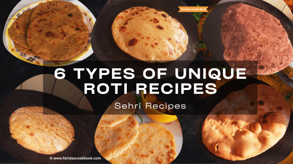 6 types of unique roti recipes | sehri recipes | different types of ...