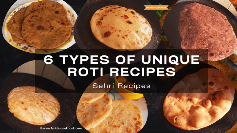 6 types of unique roti recipes | sehri recipes | different types of ...