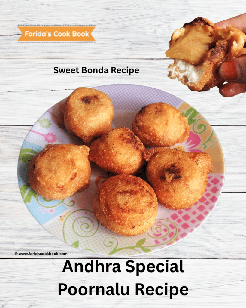 Andhra poornalu recipe | poornam boorelu recipe with jaggery - Faridas ...